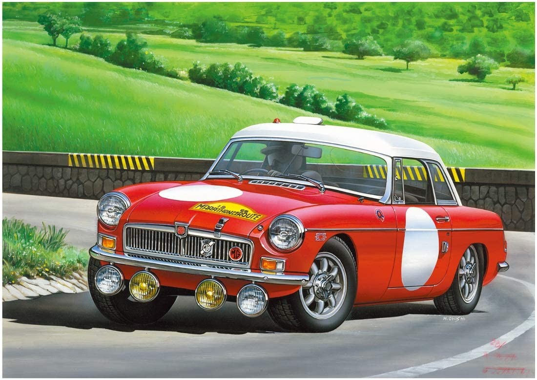 Aoshima 1/24 The Model Car No.SP BLMC G/HM4 MG-B CLUB RALLY Ver. '66 ...