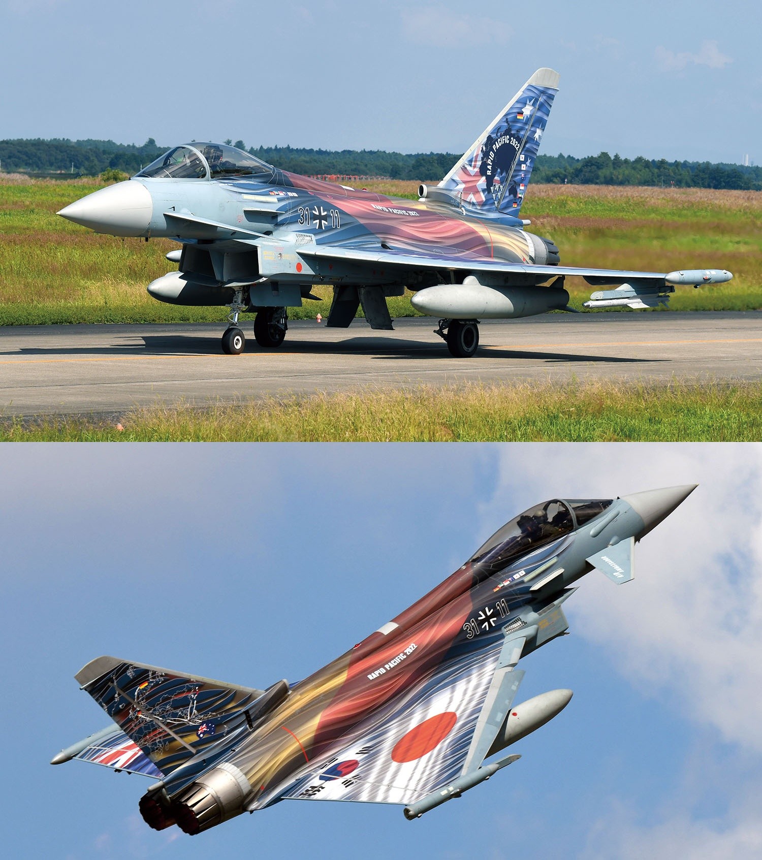 F-Toys 1/144 Luftwaffe Eurofighter Typhoon Rapid Pacific 2022 Special ...