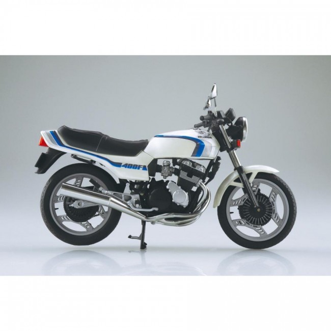 Aoshima SKYNET 1/12 Complete Motorcycle Model Honda CBX400F Pearl Shell ...