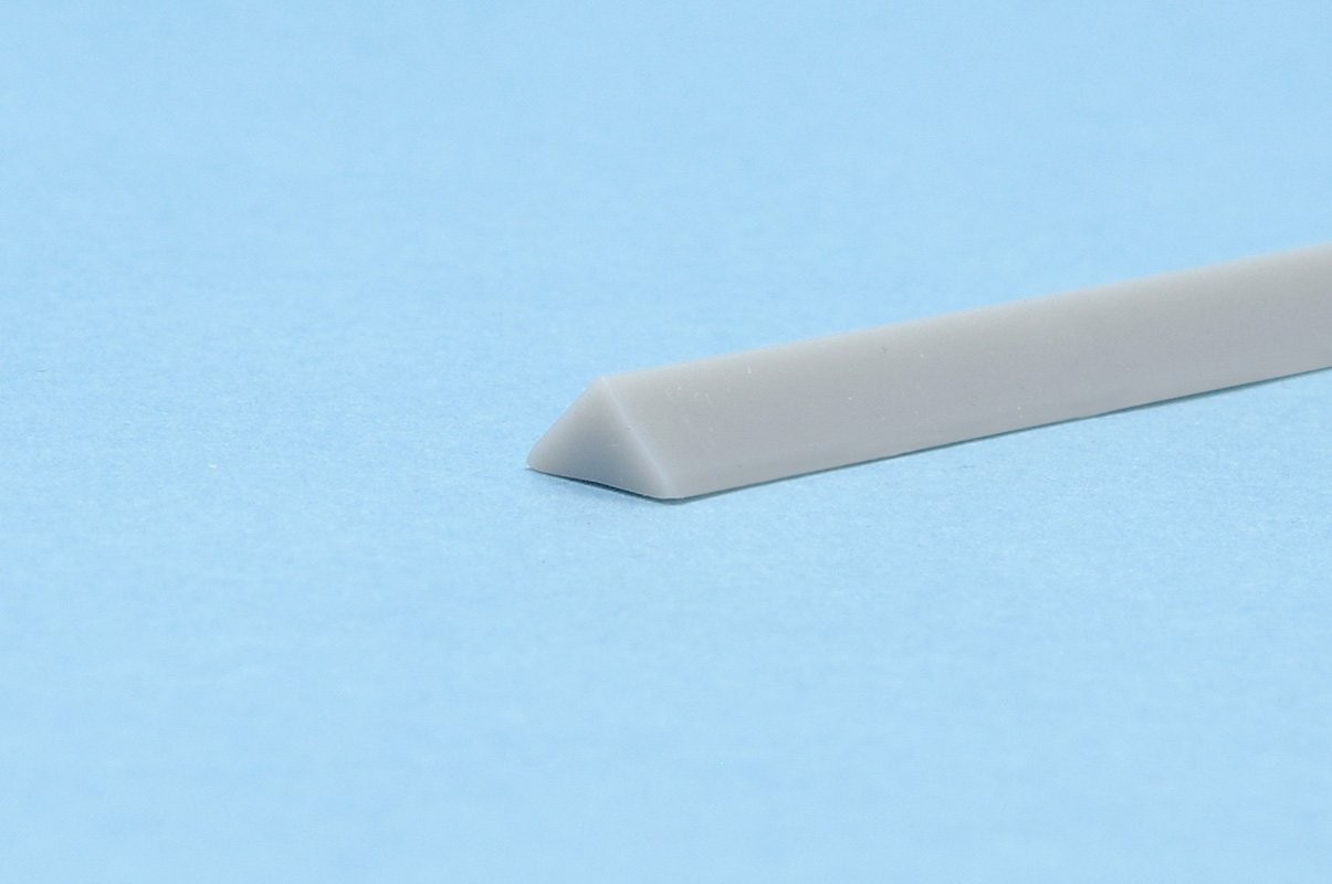 Wave Material series Plastic Material triangle bar [Gray] 2.0 mm 6 ...