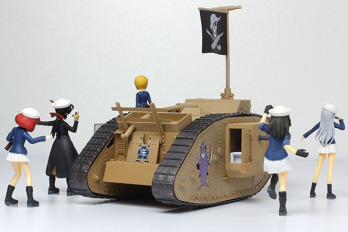 Platz Girls und Panzer das Finale Deformed Panzer Mk.IV Pre-painted ...
