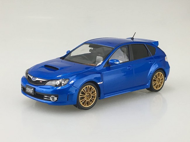 Aoshima 1/24 Prepaint model (already painted model) 25 GRB Impreza WRX STI 5 door '07 (WR Blue ...