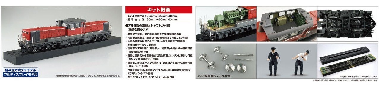 Aoshima 1/45 diesel locomotive DD51 updated color super detail japan ...