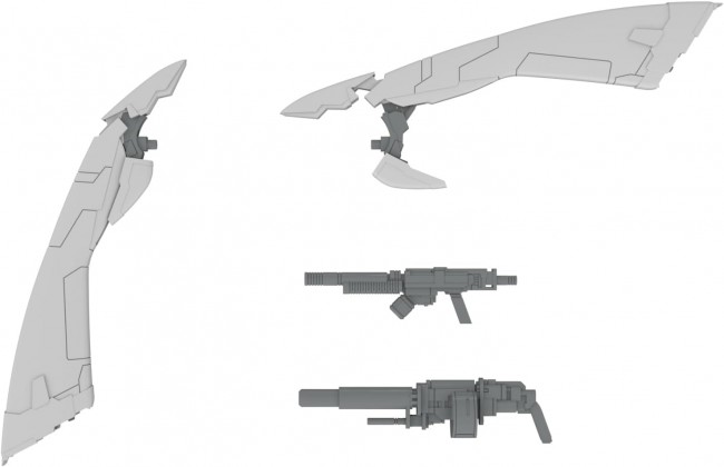 PLUM 1/48 EXTENSION SET A For 5inM PLD [ANGEL WING & M51GRENADE ...