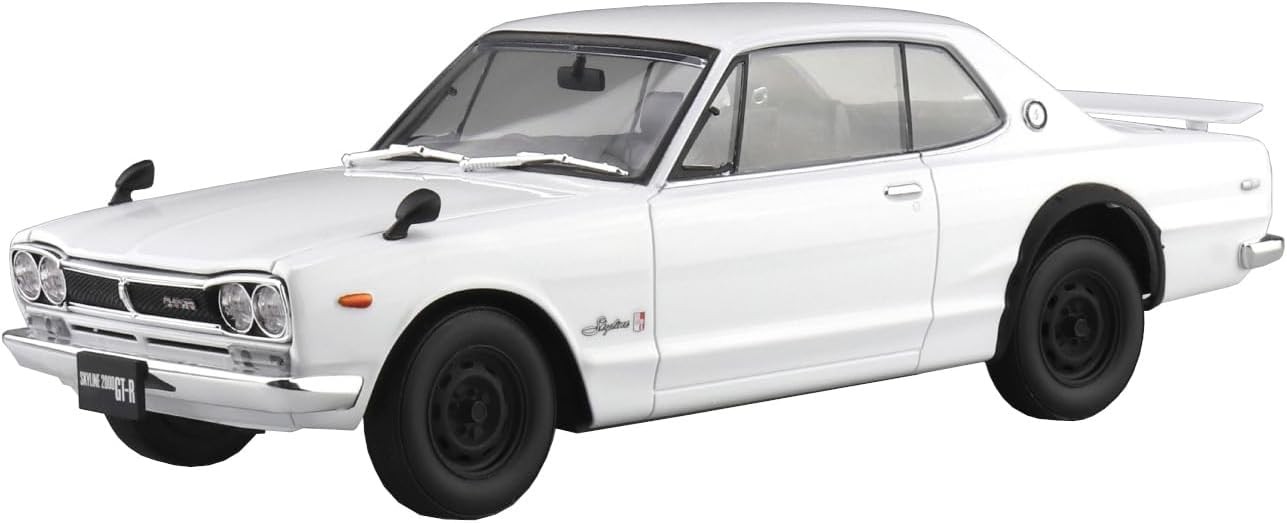 Aoshima 1/24 Raku-Pla Snap Car No.1-WH KPGC10 Skyline HT 2000GT-R 1971 ...