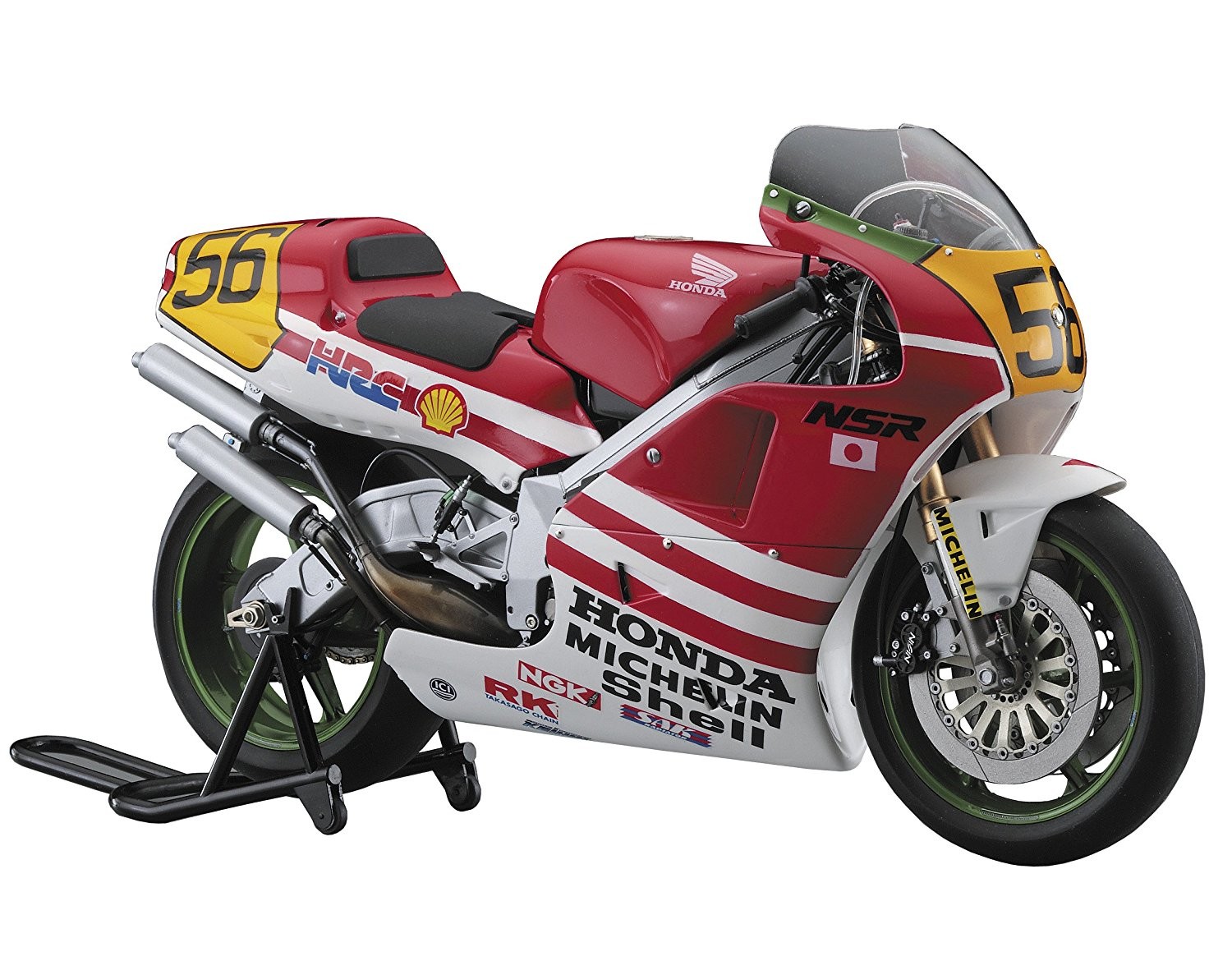 Hasegawa 1/12 Bari Bari Densetsu Honda NSR 500 Koma gun trackable ...
