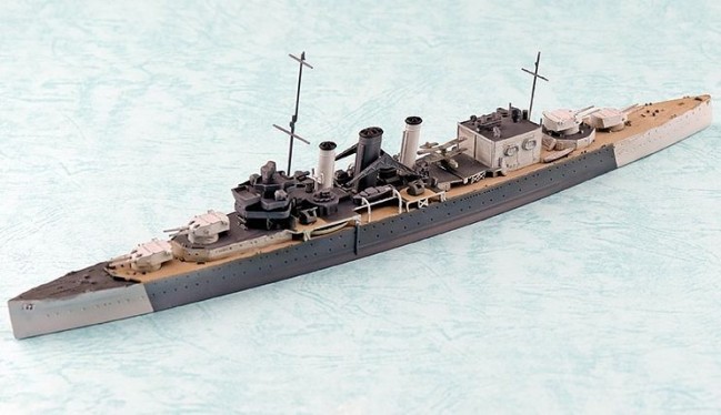 Aoshima 1/700 Waterline Series ROYAL NAVY HEAVY CRUISER HMS CORNWALL ...