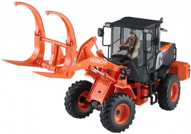 Hasegawa Hitachi Construction Machinery Wheel Loader ZW100-6 Log Grapple Ver. japan NEW | Zipang ...
