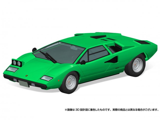 Aoshima 1/32 The Snap Kit No.20-D Lamborghini Countach LP400 (Green ...