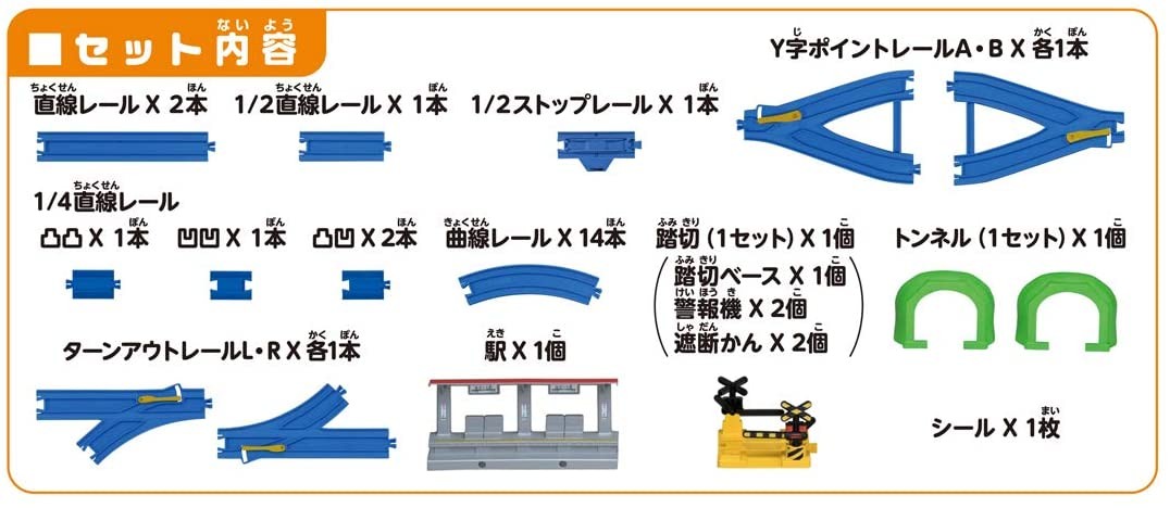 TAKARA TOMY Plarail You Can Make 10 Layouts! Basic Rail Set trackable ...