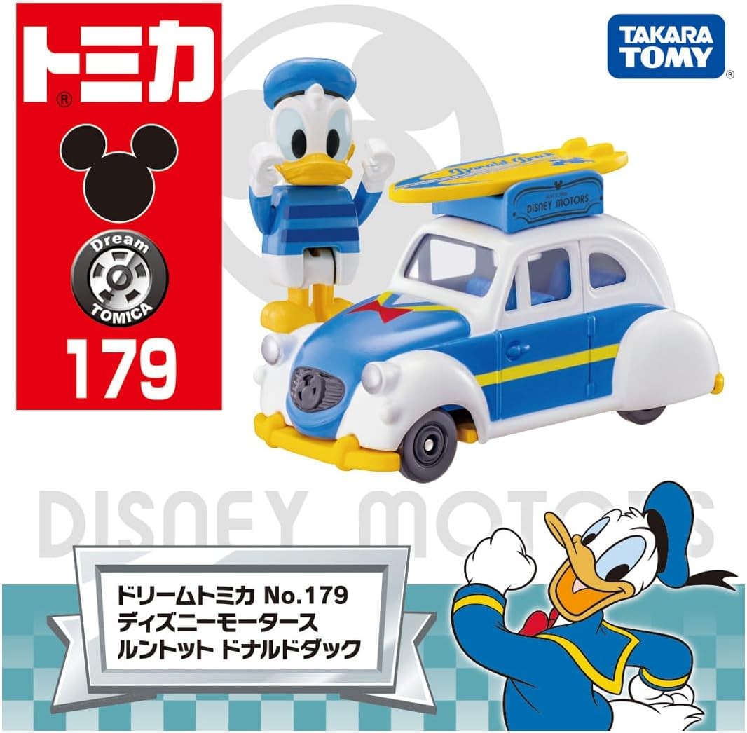 TAKARA TOMY Dream Tomica No.179 Disney Motors Runtot Donald Duck japan ...