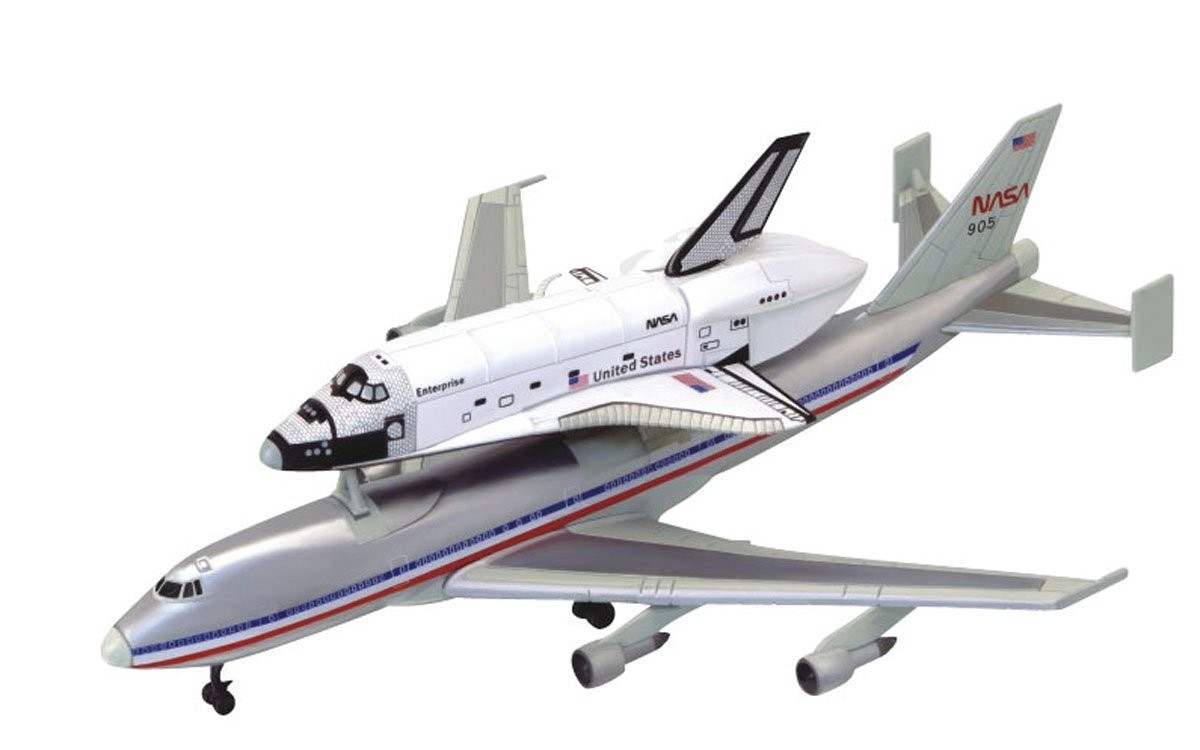 Aoshima 1/450 4D Puzzle Space Shuttle & 747 japan NEW | Zipang Hobby