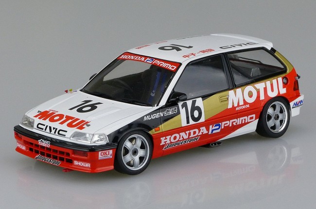 Aoshima 1/24 BEEMAX 10 Honda Civic EF 3 Group A Race 88 MOTUL trackable ...