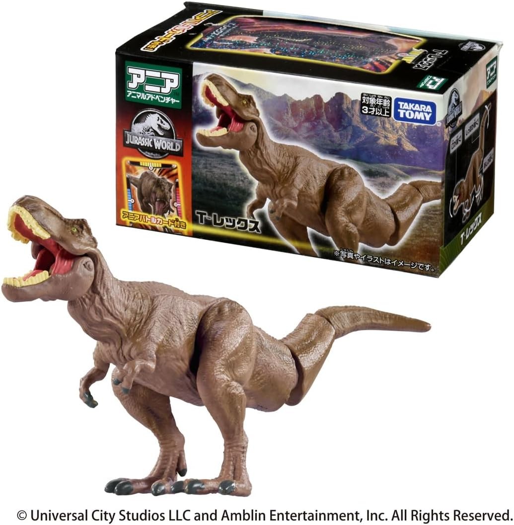 TAKARA TOMY Ania Jurassic World T-Rex (with Ania Battle Card) japan NEW ...