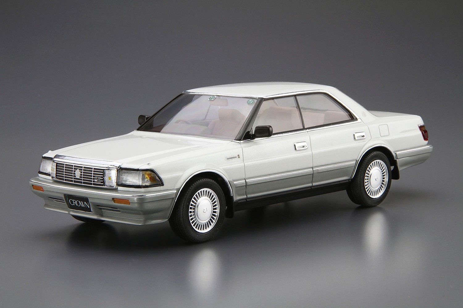 Aoshima 1/24 The Model Car No.87 Toyota UZS131 Crown Royal Saloon G '89 trackable shipping japan ...