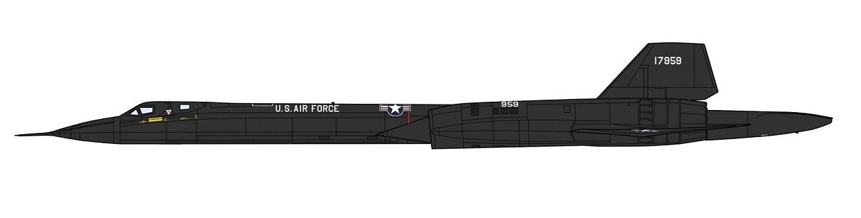 Hasegawa 1/72 SR-71A Blackbird Big Tail japan NEW | Zipang Hobby