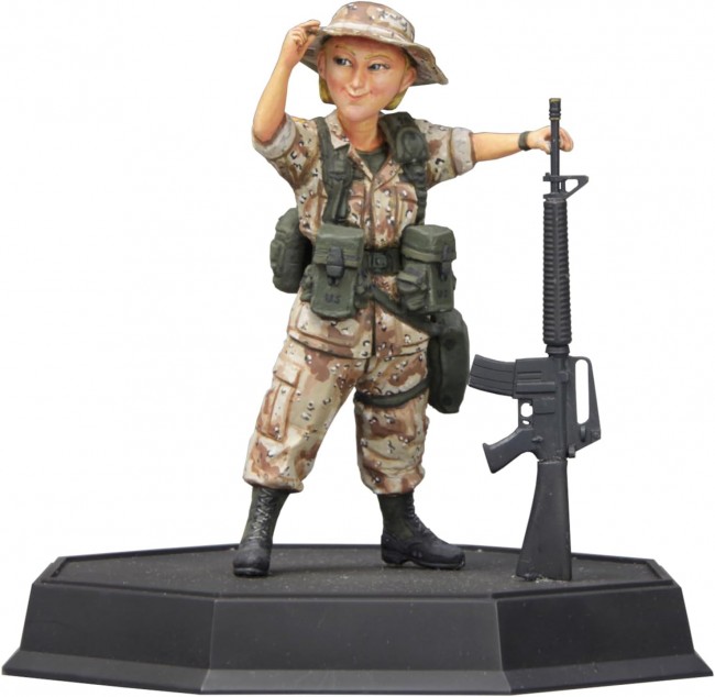 Fine Molds 1/12 World Fighter Collection US Female Soldier (Gulf War ...