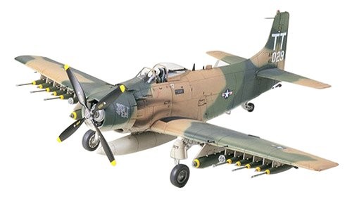 Tamiya 1/48 Aircraft Series DOUGLAS SKYRAIDER A-1J US AIR FORCE japan ...