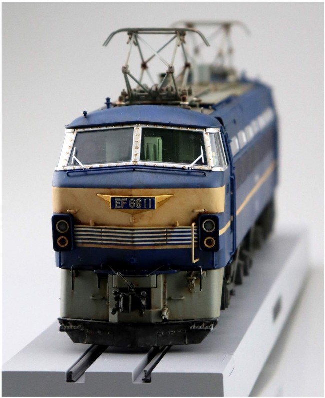 Aoshima 1/45 ELECTRIC LOCOMOTIVE EF66 EARLY TYPE trackable shipping ...