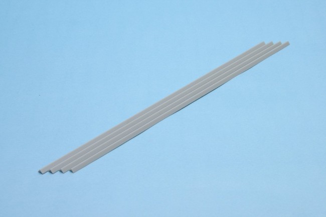 Wave Material series Plastic Material triangle bar [Gray] 4.0 mm 4 ...