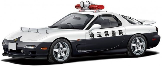 Aoshima 1/24 MAZDA FD3S RX-7 RADAR POLICE CAR '98 trackable shipping ...