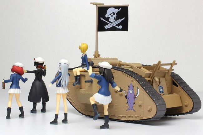 Platz Girls und Panzer das Finale Deformed Panzer Mk.IV Pre-painted ...