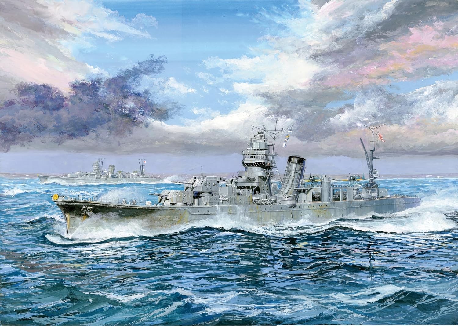 Fujimi 1/700 IJN Series No.49 Japanese Navy Light Cruiser Noshiro Full Hull Model japan NEW ...