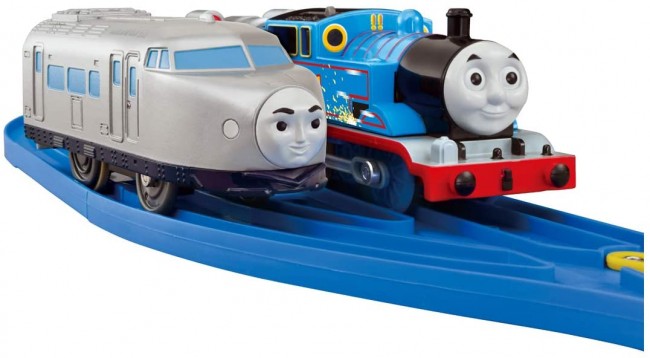 TAKARA TOMY Plarail Thomas the Tank Engine Thomas Kenji and Thomas's Oikakekko Set trackable ...