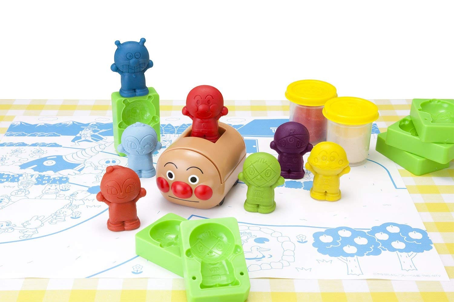 Bandai Anpanman Fun making it! Anpanman rice set with clay japan NEW ...