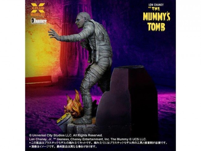 X Plus 1/8 Lon Chaney Jr. - The Mummy's Tomb Plastic Model Kit Series ...