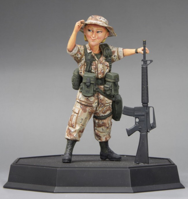 Fine Molds 1/12 World Fighter Collection US Female Soldier (Gulf War ...