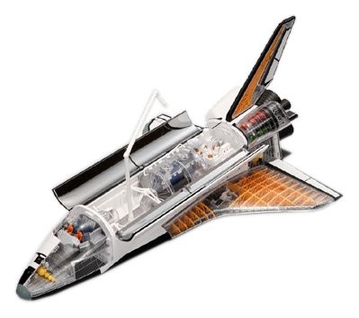 Aoshima 1/72 4 DVISION Vehicle Cut Model No.01 Space Shuttle japan NEW ...
