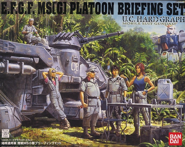 Bandai 1/35 U.C. HARD GRAPH EFGF MS[G] PLATOON BRIEFING SET japan NEW ...