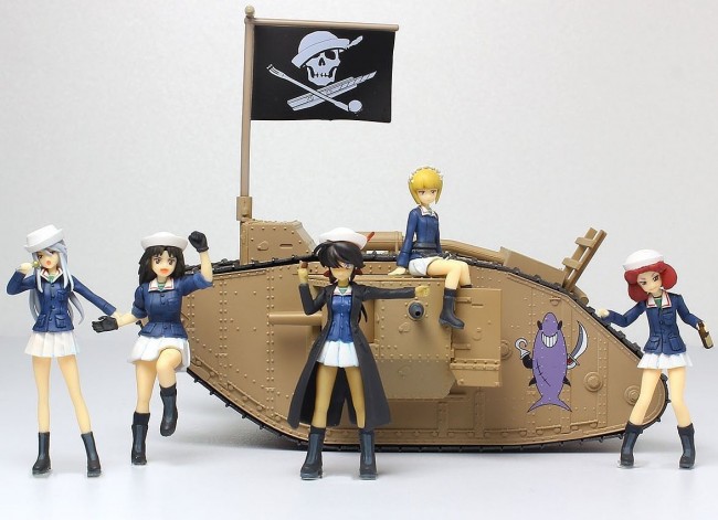 Platz Girls und Panzer das Finale Deformed Panzer Mk.IV Pre-painted ...