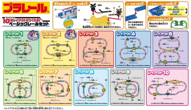 TAKARA TOMY Plarail You Can Make 10 Layouts! Basic Rail Set trackable ...