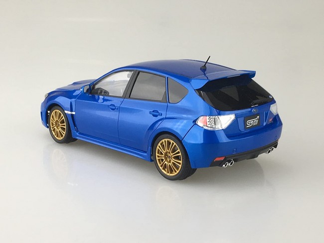 Aoshima 1/24 Prepaint model (already painted model) 25 GRB Impreza WRX STI 5 door '07 (WR Blue ...