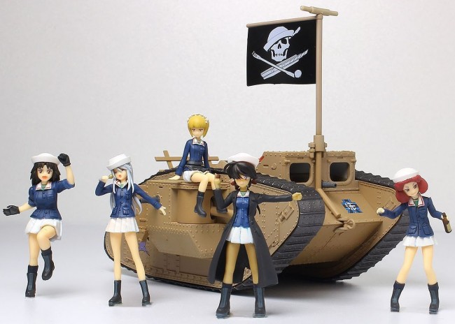 Platz Girls und Panzer das Finale Deformed Panzer Mk.IV Pre-painted ...