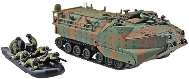 Aoshima 1/72 JGSDF ASSAULT AMPHIBIOUS VEHICLE (AAVC7A1 RAM/RS) COMMAND ...